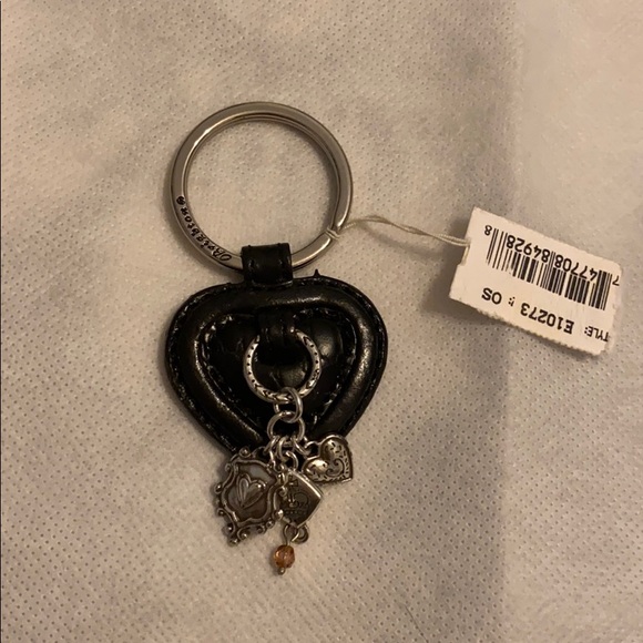 Brighton | Accessories | Black Leather Brighton Keychain | Poshmark